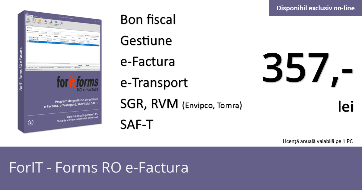 ForIT - Forms RO e-Factura